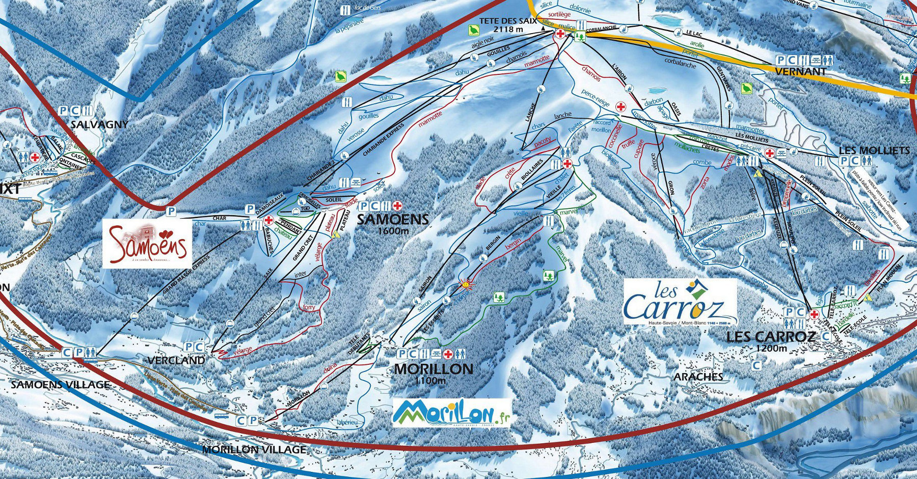 Skiareál Le Grand Massif